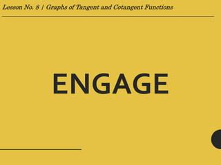 Lesson No Graphs Of Tangent And Cotangent Functions PPTX