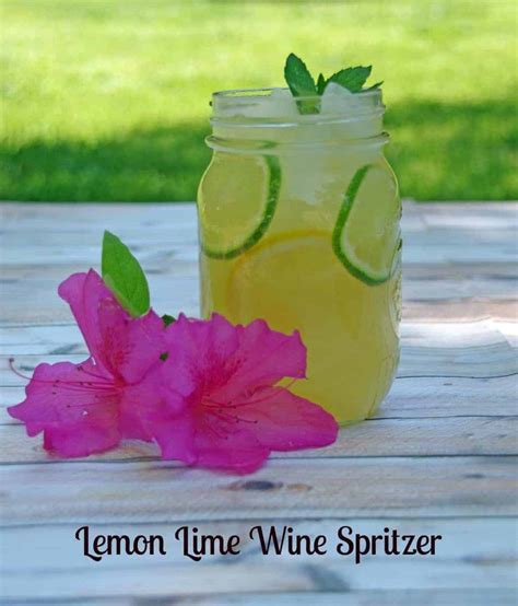Lemon Lime Wine Spritzer Suburbia Unwrapped