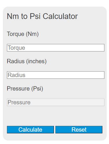 Pressure Torque Conversion Chart Torque Specs On 6 Bolts Pressure