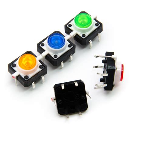 Led Push Button Button Set 5 Pieces Bastelgarage Electronics Online Store