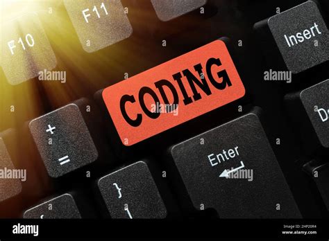 Inspiration Showing Sign Coding Internet Concept Assigning Code To
