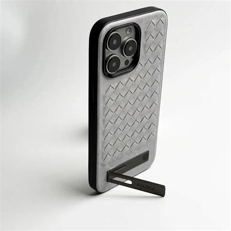 Iphone Alloy Bracket Woven Leather Case The Case Store