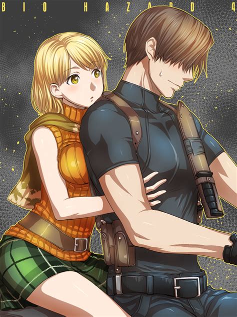 Leon S Kennedy And Ashley Graham Resident Evil And More Drawn By Lactmangan Danbooru