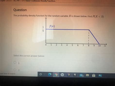 Answered The Probability Density Function For Bartleby