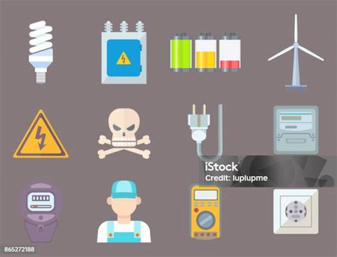 에너지 전기 전원 아이콘 배터리 벡터 일러스트 레이 션 전기 전압 소켓 기술 권위에 대한 스톡 벡터 아트 및 기타 이미지