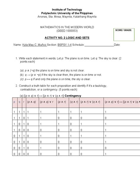 Logic And Sets Pdf Syntax Logic Logic