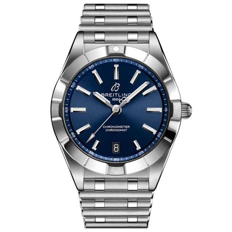Breitling Chronomat 32 Blue Steel Watch 32mm
