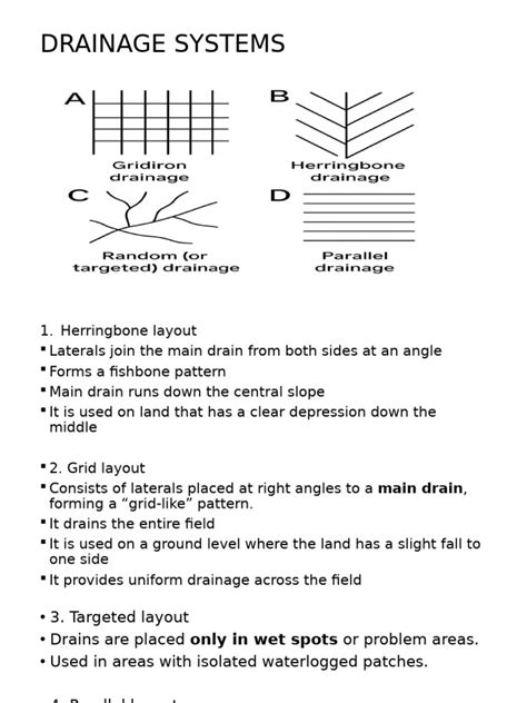 Types Of Drainage System Layouts Pdf