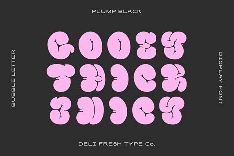 Cool Bubble Letters Fonts