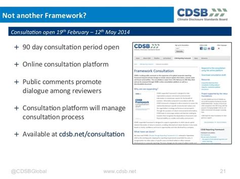 Cdp Spring Workshop 2014 Cdsb Framework Presentation