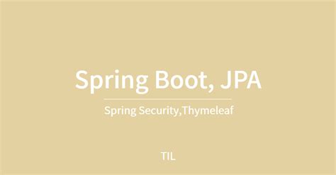 20221011 Spring Boot Jpa