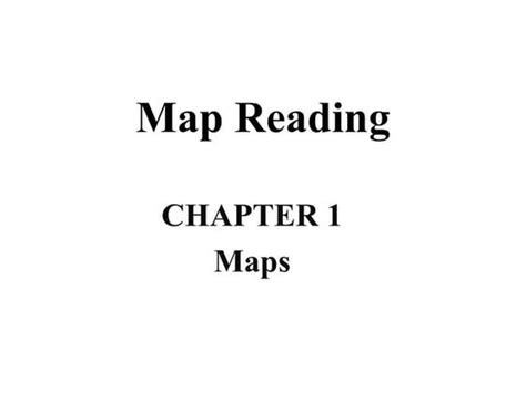Basic Map Reading Pptx Maps And Navigation