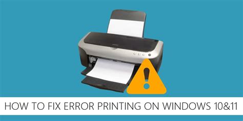 Error Printing On Windows Windows How To Fix