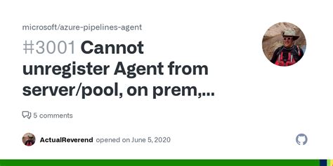 Cannot Unregister Agent From Serverpool On Prem 2019 Tf400813
