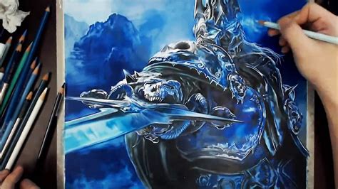 Drawing Lich Kingarthas 리치킹 그리기 Youtube