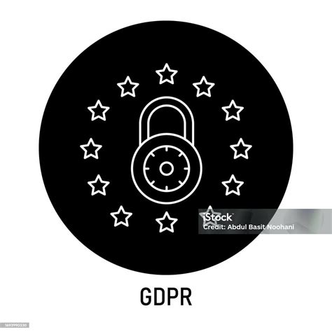 Gdpr Icon Data Privacy Regulation Gdpr Data Regulation Data Protection Symbol Vector Editable