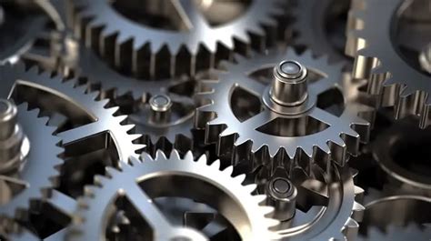 팀워크 협력 및 기계 메커니즘을 상징하는 흰색 배경에 있는 기어 휠 톱니바퀴 및 기어의 3d 그림 장부 톱니바퀴 기어 배경