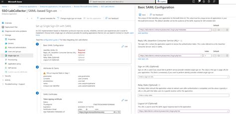 Configuring Sso For Labcollector With Azure Active Directory Labcollector