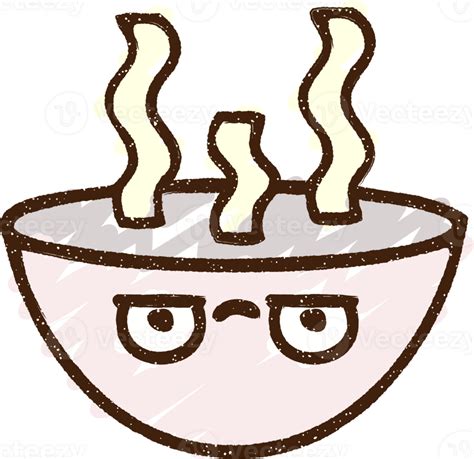 Hot Rice Chalk Drawing PNG