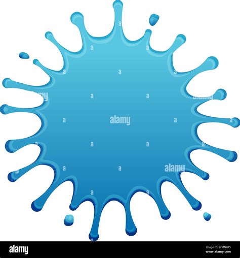 Blue Water Splash Shape Vector Illustration Stock Vector Image And Art Alamy