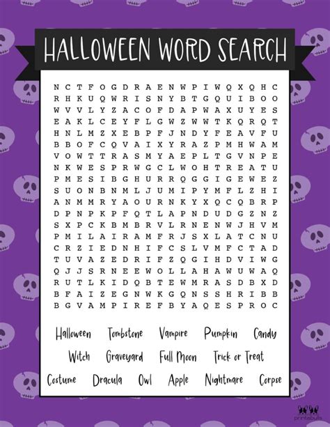 Halloween Word Search Hard Printable Word Search Maker