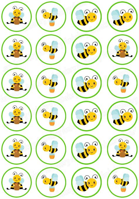 Colorful Bee Printables For Preschoolers