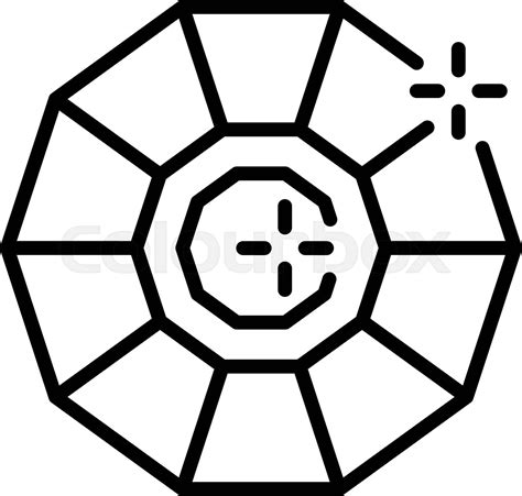 Rubí Joya Icono Vector De Archivo Colourbox
