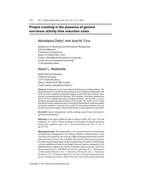 pdf project crashing in the presence of general non linear activity