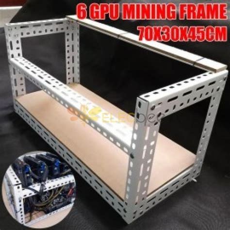 Elecbee Open Air Mining Frame DIY Aluminum Frame Mining Rig Frame For GPU Mining Crypto