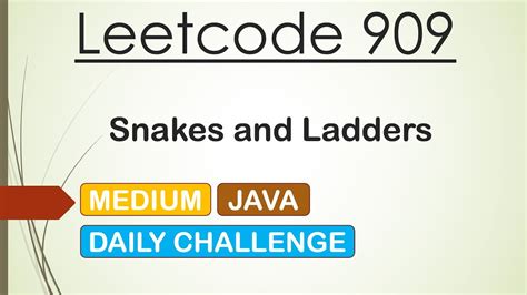 Snakes And Ladders Leetcode At Ruby Black Blog
