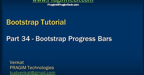 Sql Server Net And C Video Tutorial Bootstrap Progress Bars