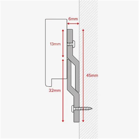 Z Bar Hanger Ln401 150mm Qty 2 Picture Hanging Systems