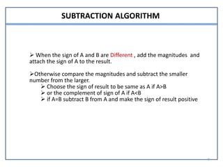 Signed Addition And Subtraction PPTX
