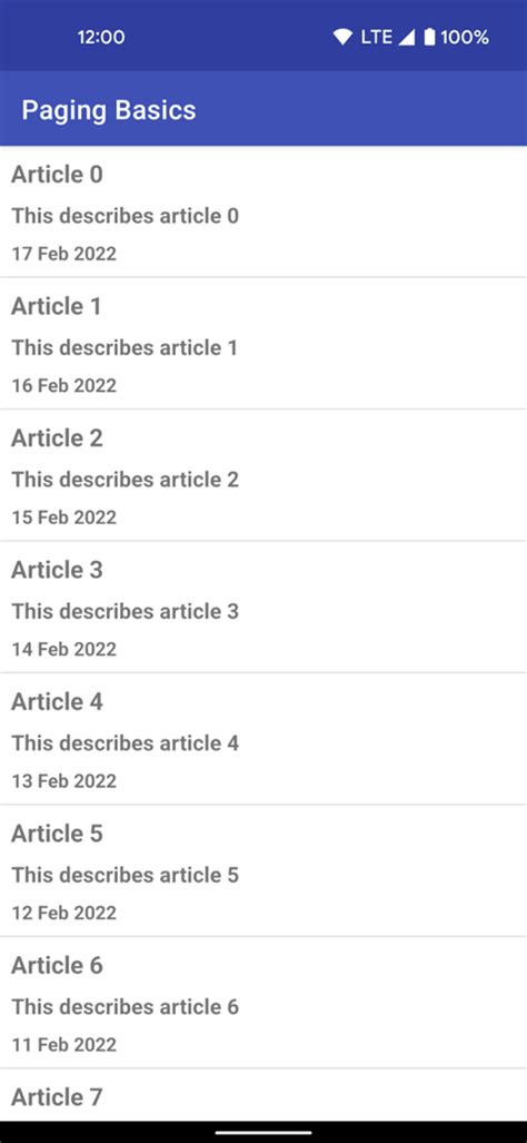 Android Paging 基础知识 Android Developers