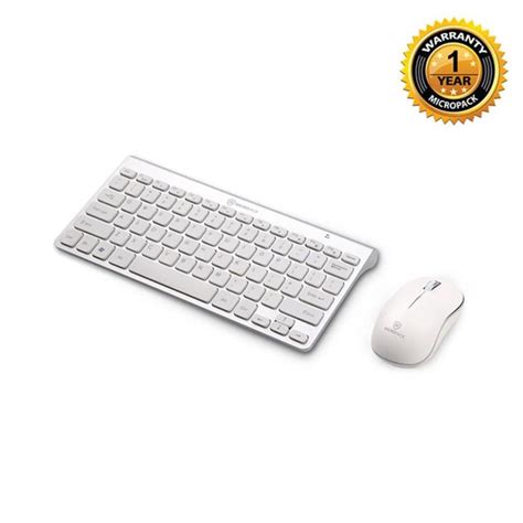 Micropack Ifree Mini Km 218w Wireless Keyboard And Mouse Combo White