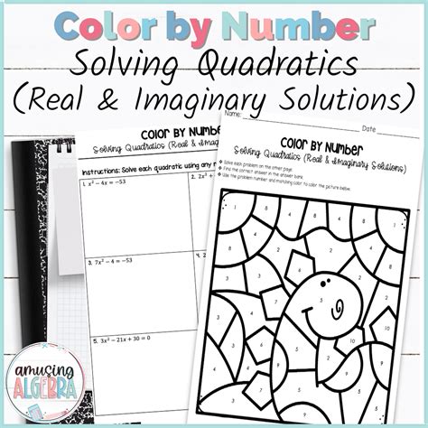 Solving Quadratic Equations Coloring Activity Made By Teachers