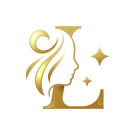 Beauty Monogram Letter L Woman Silhouette Logo Design Vector Beauty L