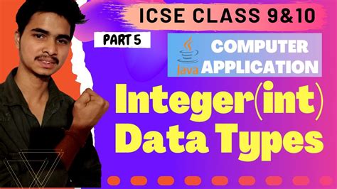 Icse Class 9 And 10 Integer Data Types In Java