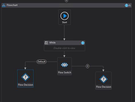 Branching Out From A Flow Chart Within A While Container To A Sequence