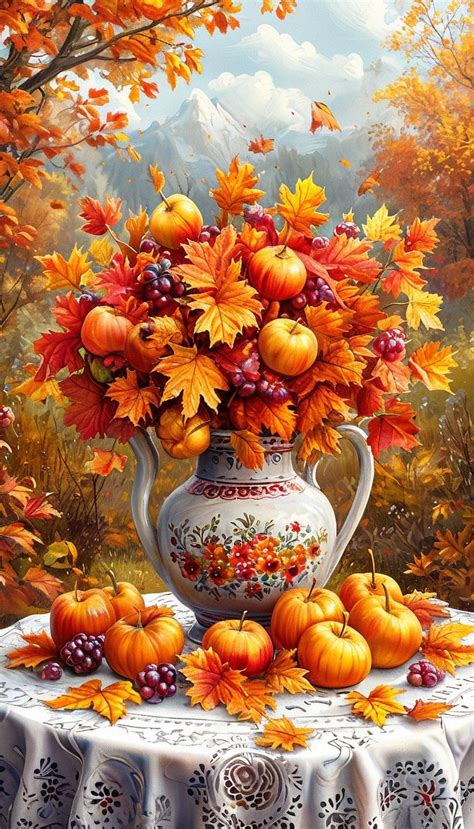 Осенняя картинка в 2025 г Осенние картинки Цветочные картины Осень