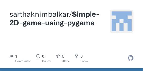 Github Sarthaknimbalkarsimple 2d Game Using Pygame