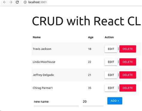 Php Wordpress Codeigniter Magento Simple Crud In Reactjs