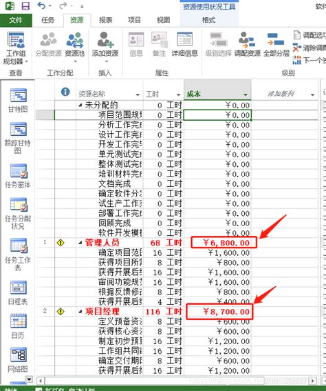 Project中资源计划视图project资源图 Csdn博客