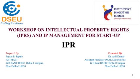 INTELLECTUAL PROPERTY RIGHTS PATENTS AND COPYRIGHTS PPTX