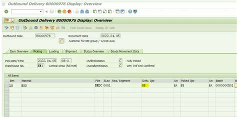 Sap Wm And Shipping Integration Copy Wm Quantity Sap Segmentation Integrity