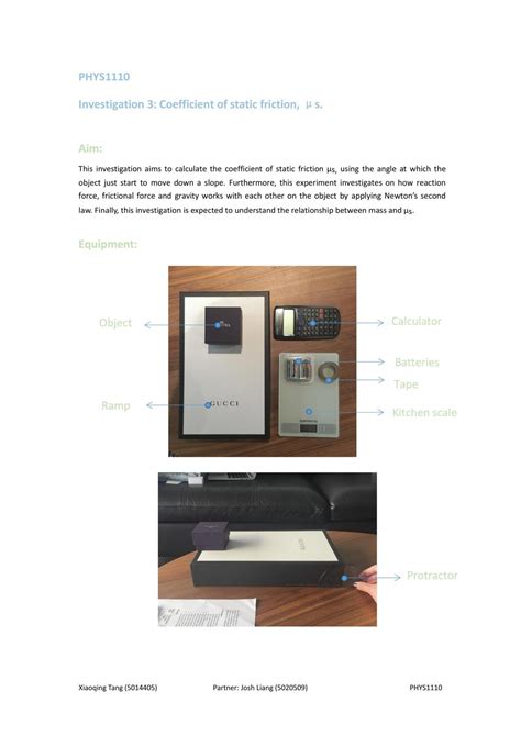 Pgys1110 Investigation 3 Phys1110 Everyday Physics Unsw Thinkswap