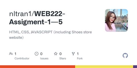 Github Nltran1web222 Assigment 1 5 Html Css Javascript Including Shoes Store Website