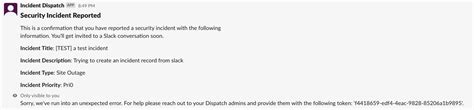 Dispatch Report Incident Slack Command Fails · Issue 1635 · Netflix