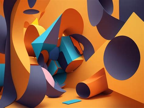 Premium Photo Abstract 3d Render Background Design Modern Illusions