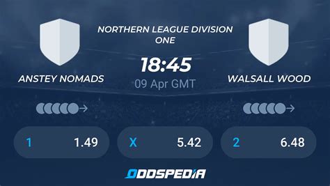 Anstey Nomads Vs Walsall Wood Predictions Odds Live Score And Stats